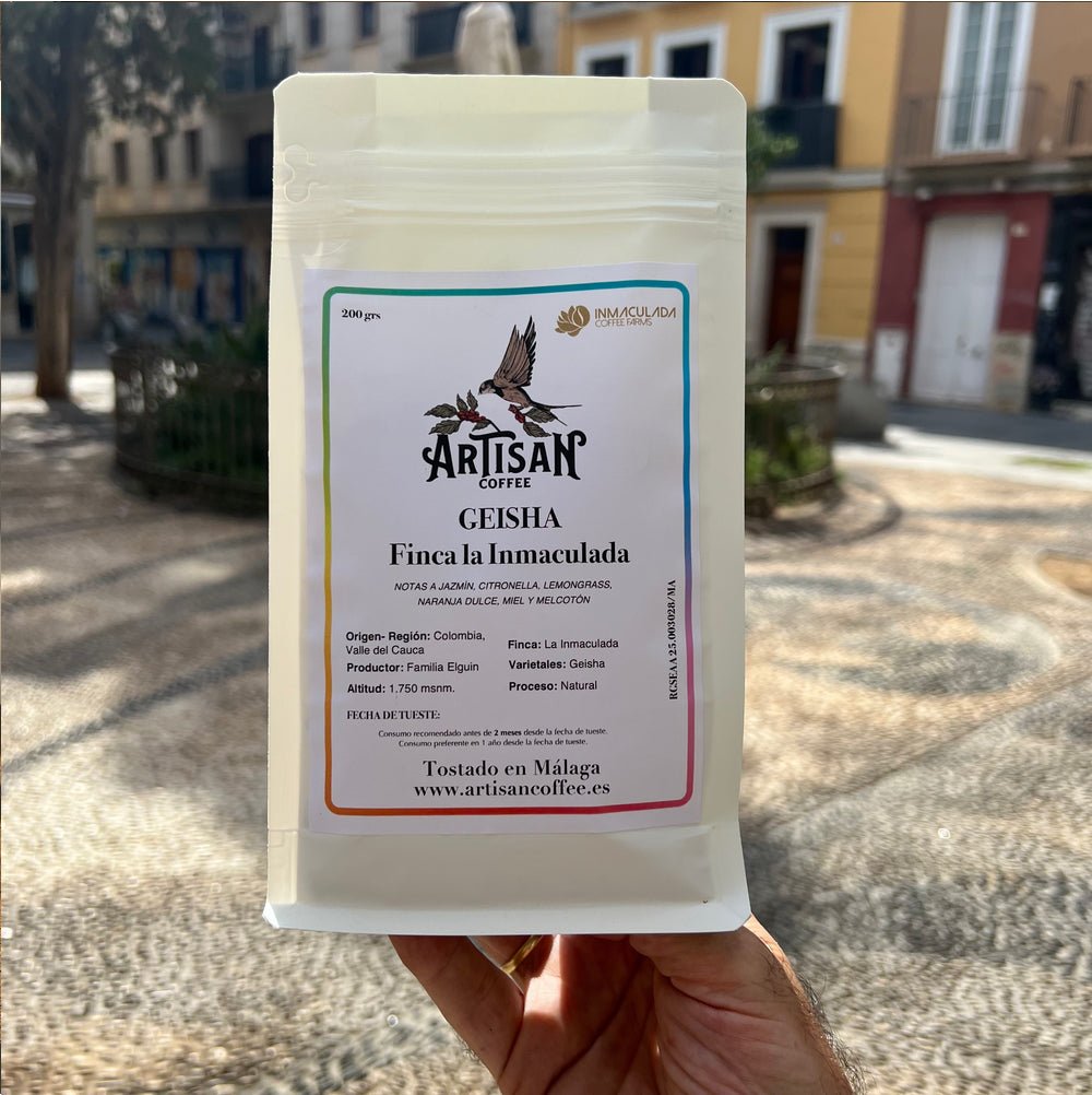 Geisha. Finca la Inmaculada. Barista del año. Natural. Colombia. Málaga ...